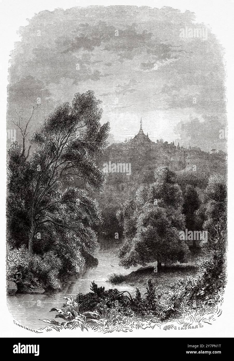 Pagoda river Cut Out Stock Images & Pictures - Alamy