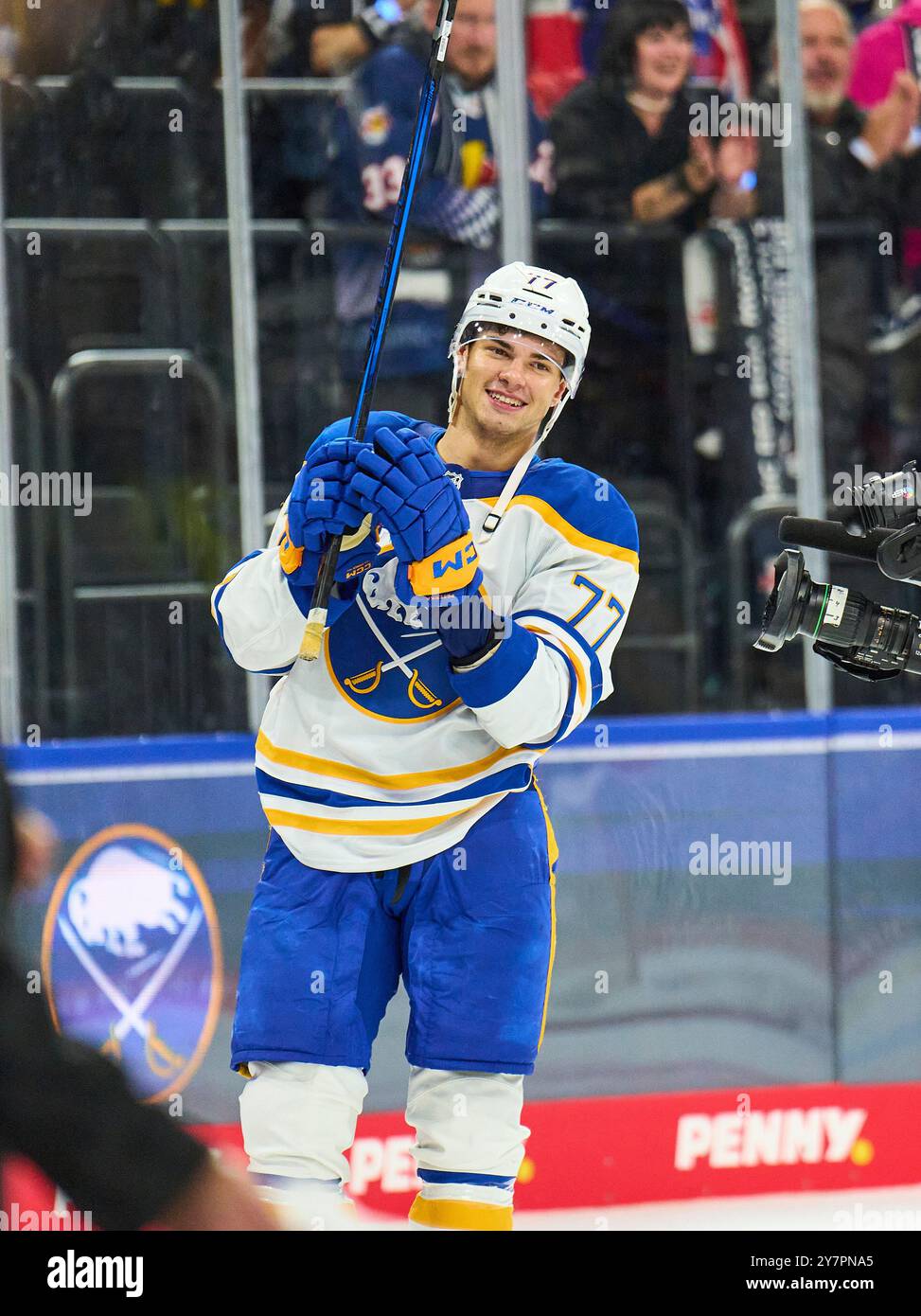 John Jason JJ Peterka after the friendly match of the Global Series Challenge EHC RB MUENCHEN ...