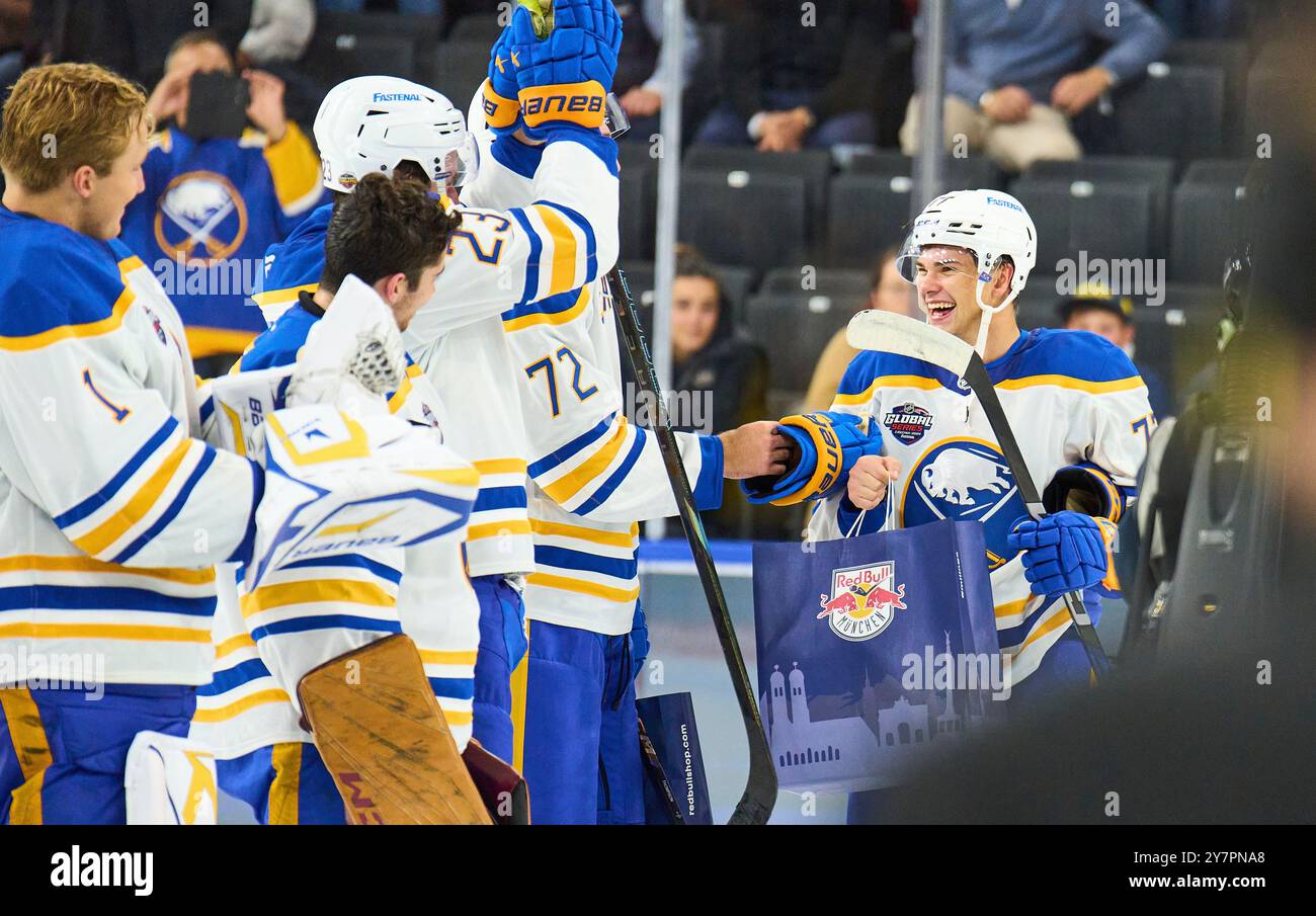 John Jason JJ Peterka with his team in the friendly match of the Global ...
