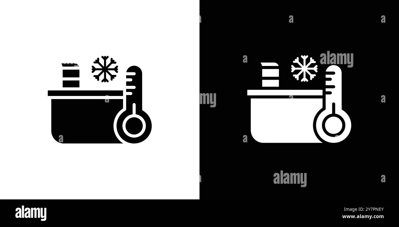 Cold plunge icon Flat thin line vector illustration art outline set ...