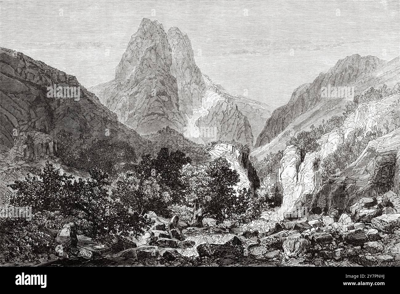 Pelvoux massif, Vallouise Valley, Ecrins National Park. Hautes-Alpes ...