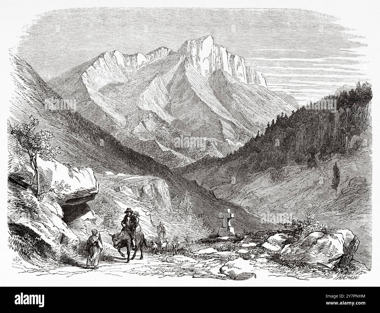 The Aurouze mountain range of the Dévoluy massif, Hautes-Alpes ...