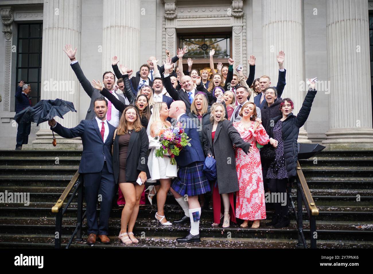 Newly married couple Thomas and Paige Mackintosh from Aberdeen, with ...