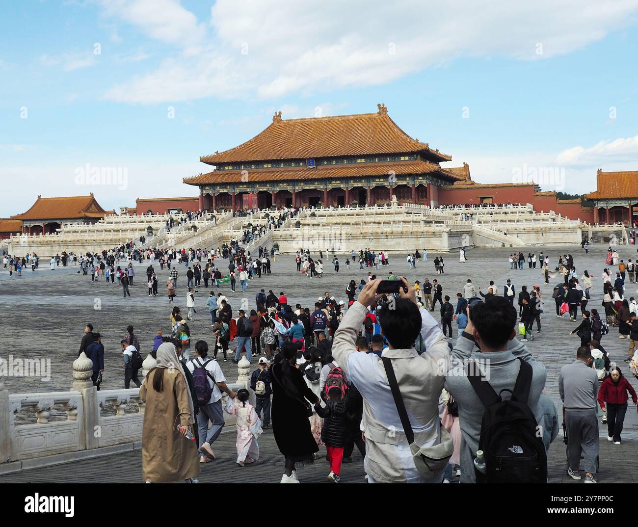 BEIJING, CHINA - OCTOBER 1, 2024 - Visitors visit the Palace Museum in ...