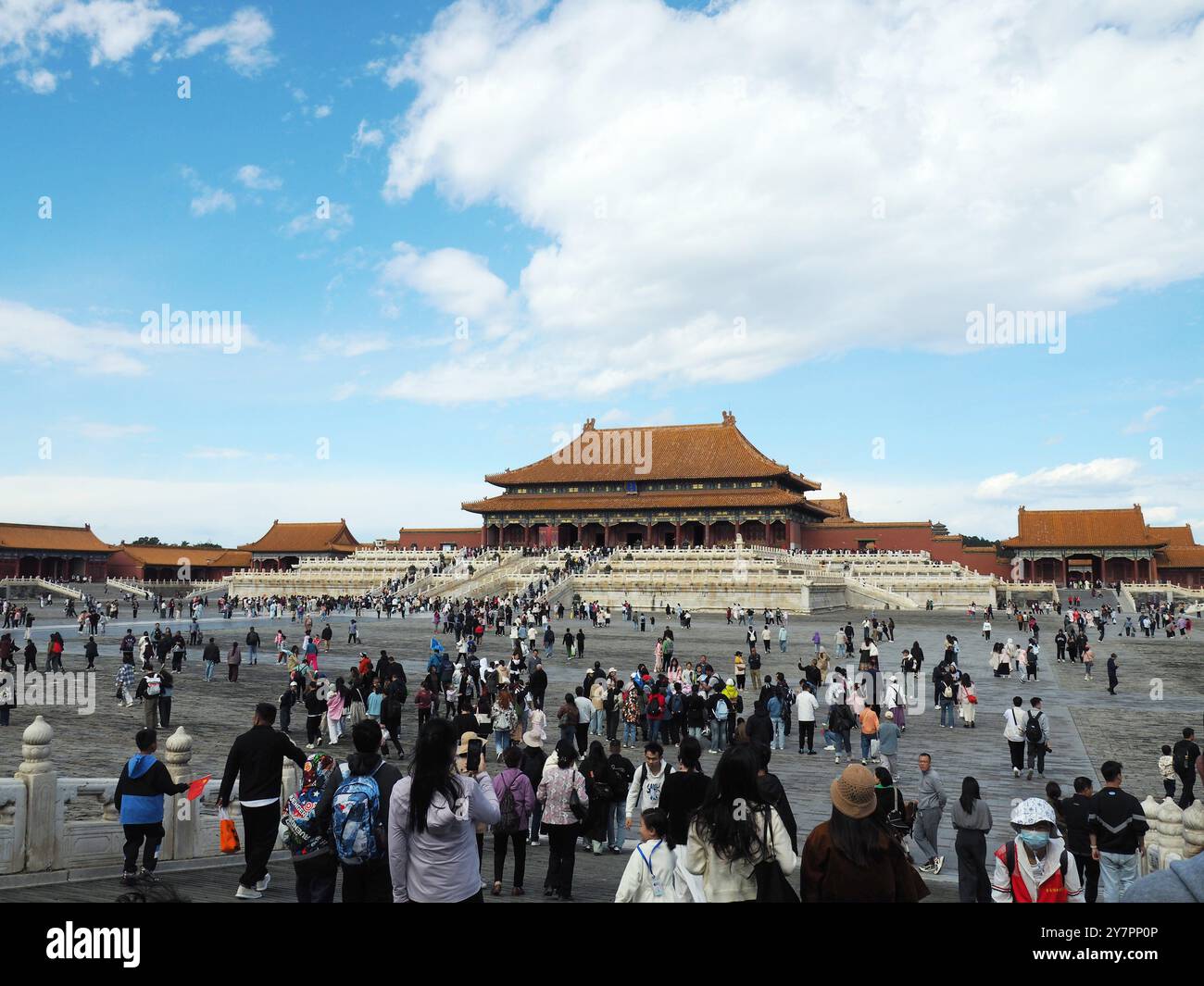 BEIJING, CHINA - OCTOBER 1, 2024 - Visitors visit the Palace Museum in ...