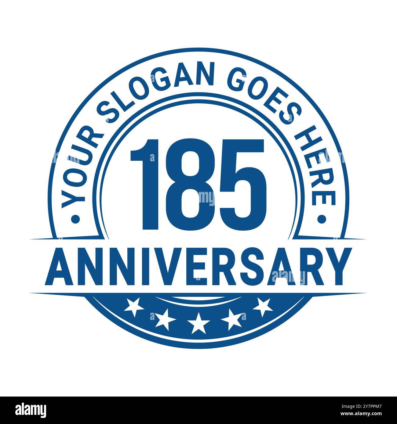 185 years anniversary logo design template. 185th anniversary ...