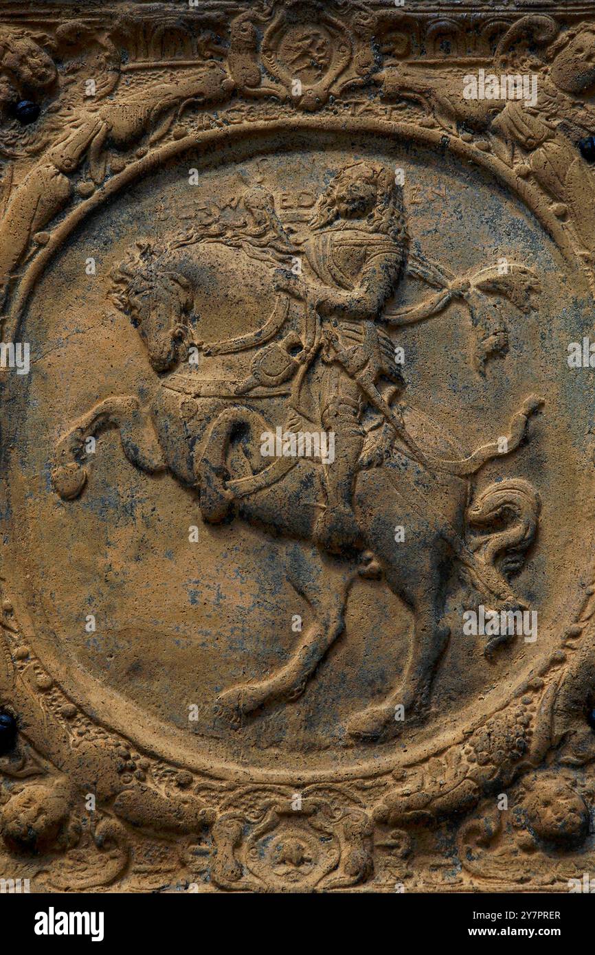 Bas-relief depiction of Johann Tserclaes, Count von Tilly (1559 - 1632 ...