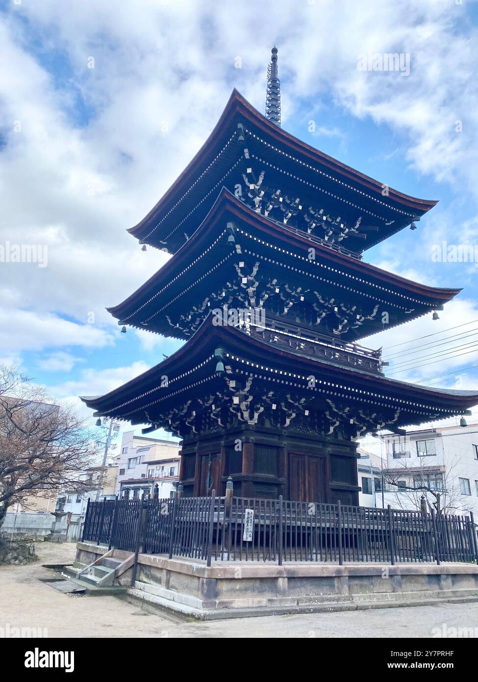 The Three-Storied Pagoda of Takayama City, Japan Stock Photo - Alamy