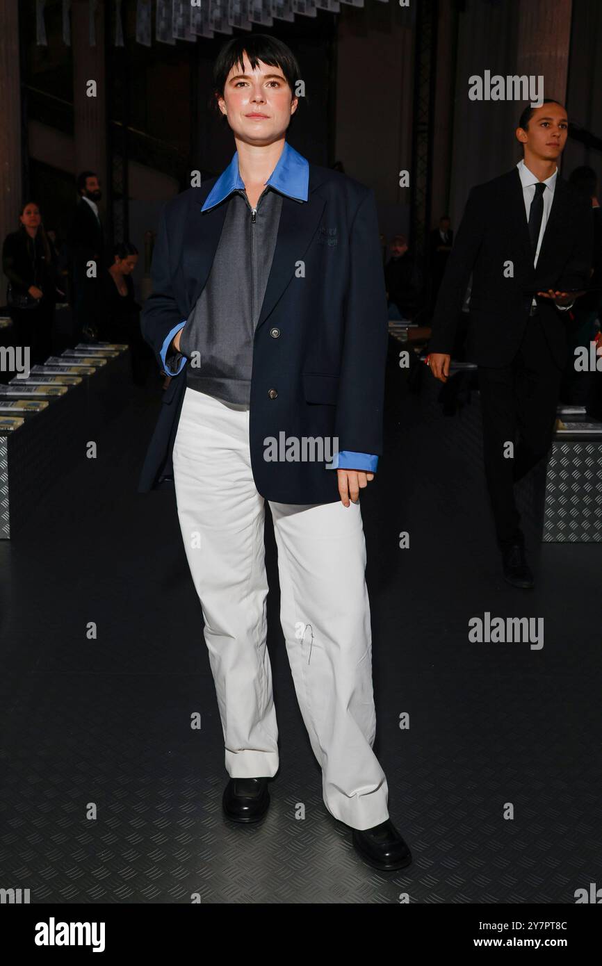 Jessie Buckley attends the Miu Miu Spring/Summer 2025 collection ...