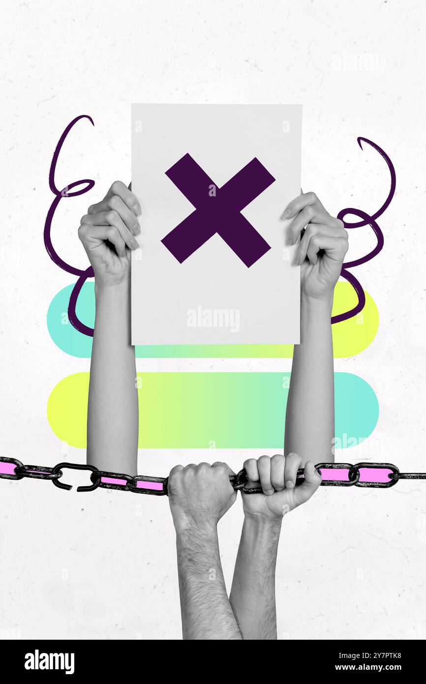 Composite trend artwork sketch image photo collage of huge hand sleeve ...