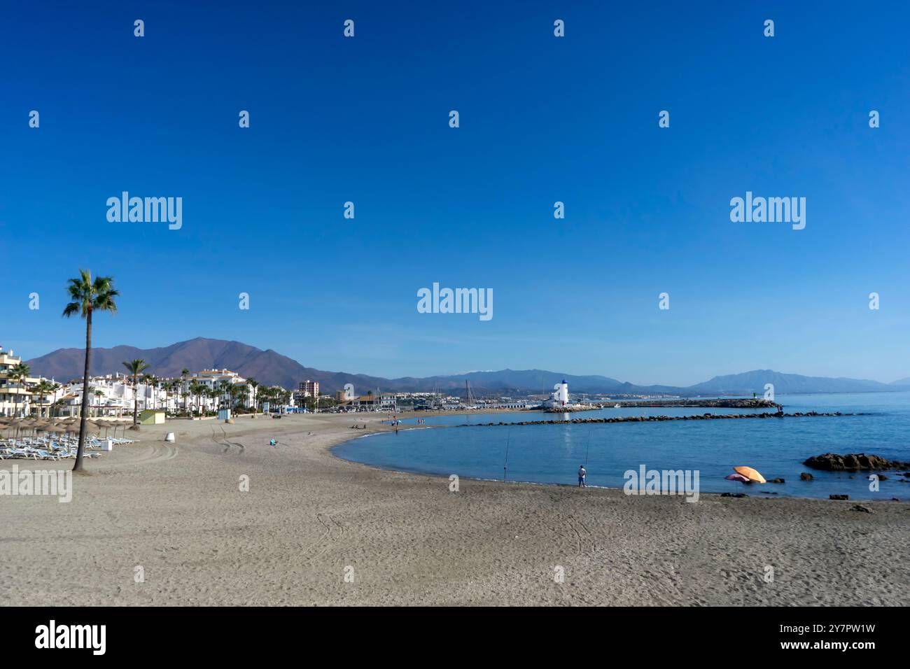 Duquesa beach in the municipality of Manilva, Andalusia Stock Photo - Alamy