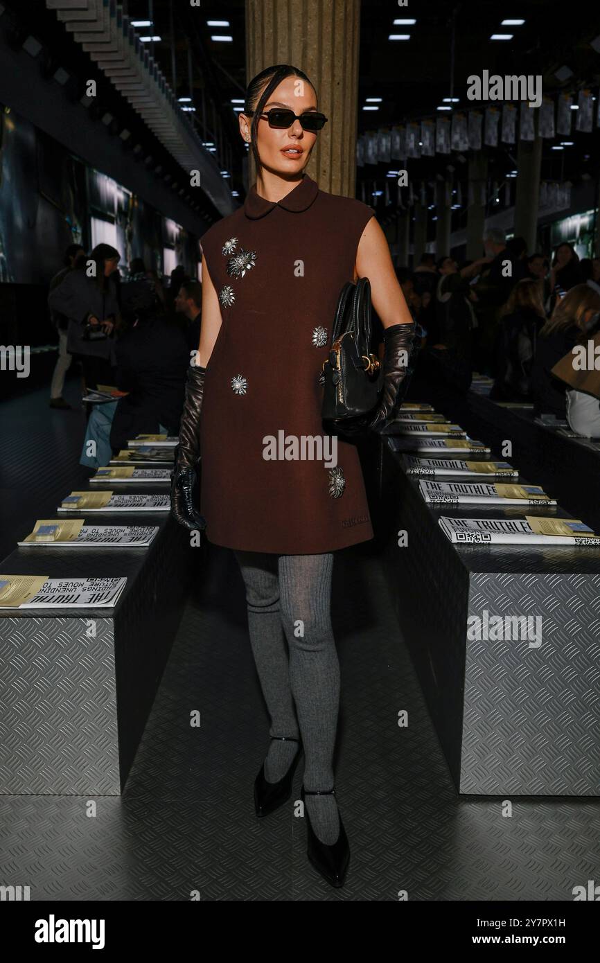 Isis Valverde attends the Miu Miu Spring/Summer 2025 collection ...