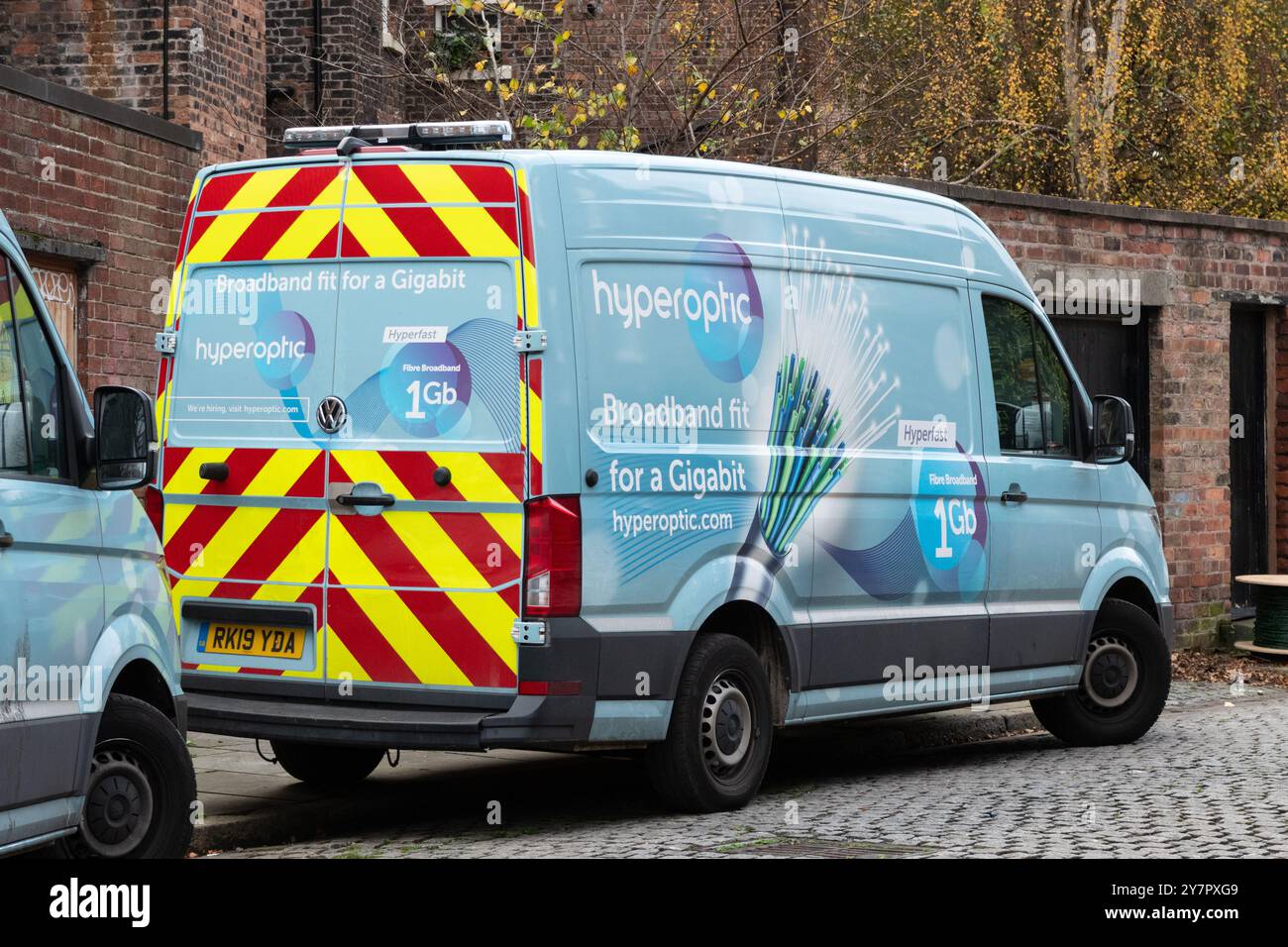 Hyperoptic full fibre broadband van in Liverpool, England, UK Stock ...
