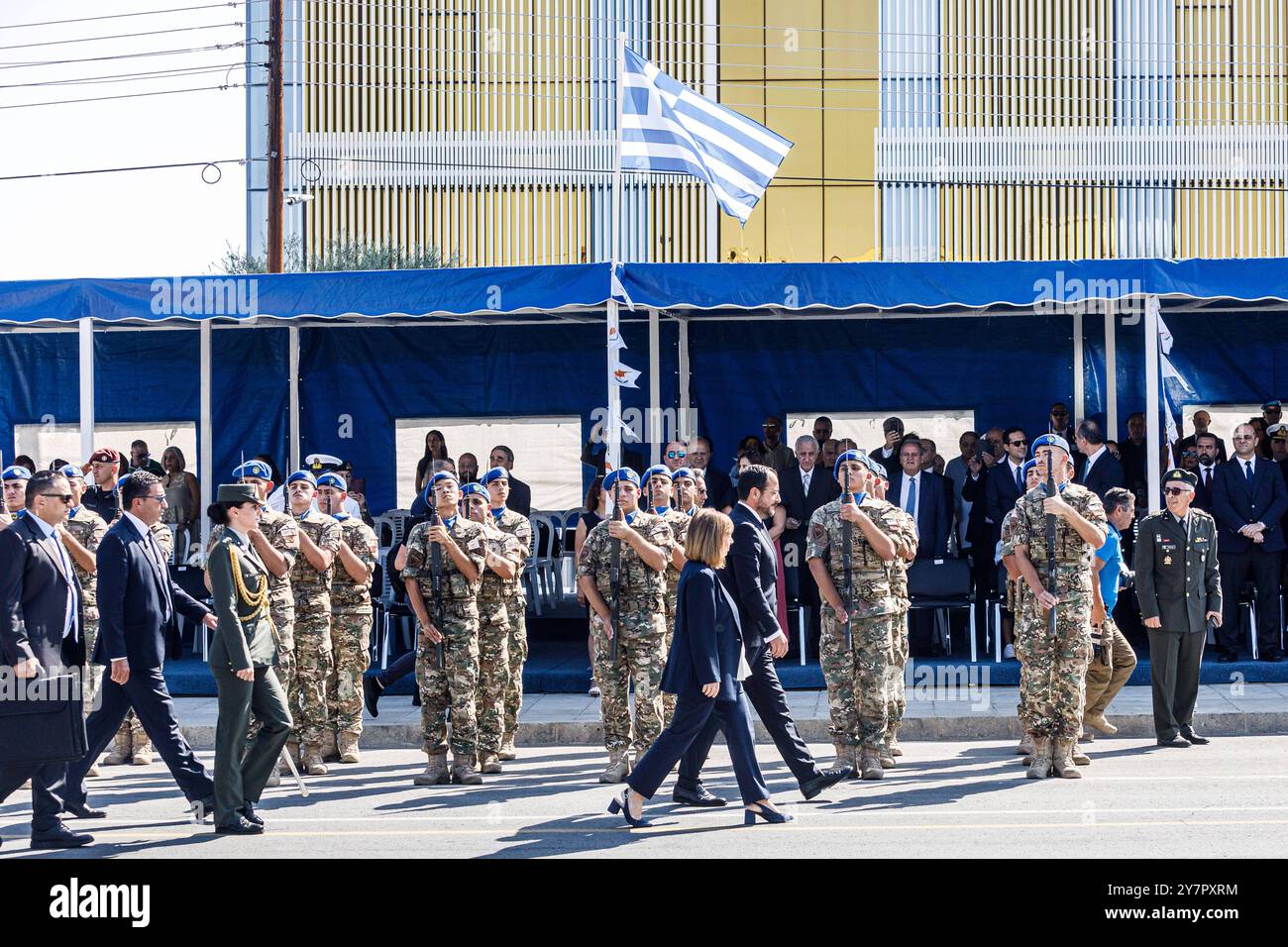 Cyprus : Independence Day military parade President of Cyprus NIKOS ...