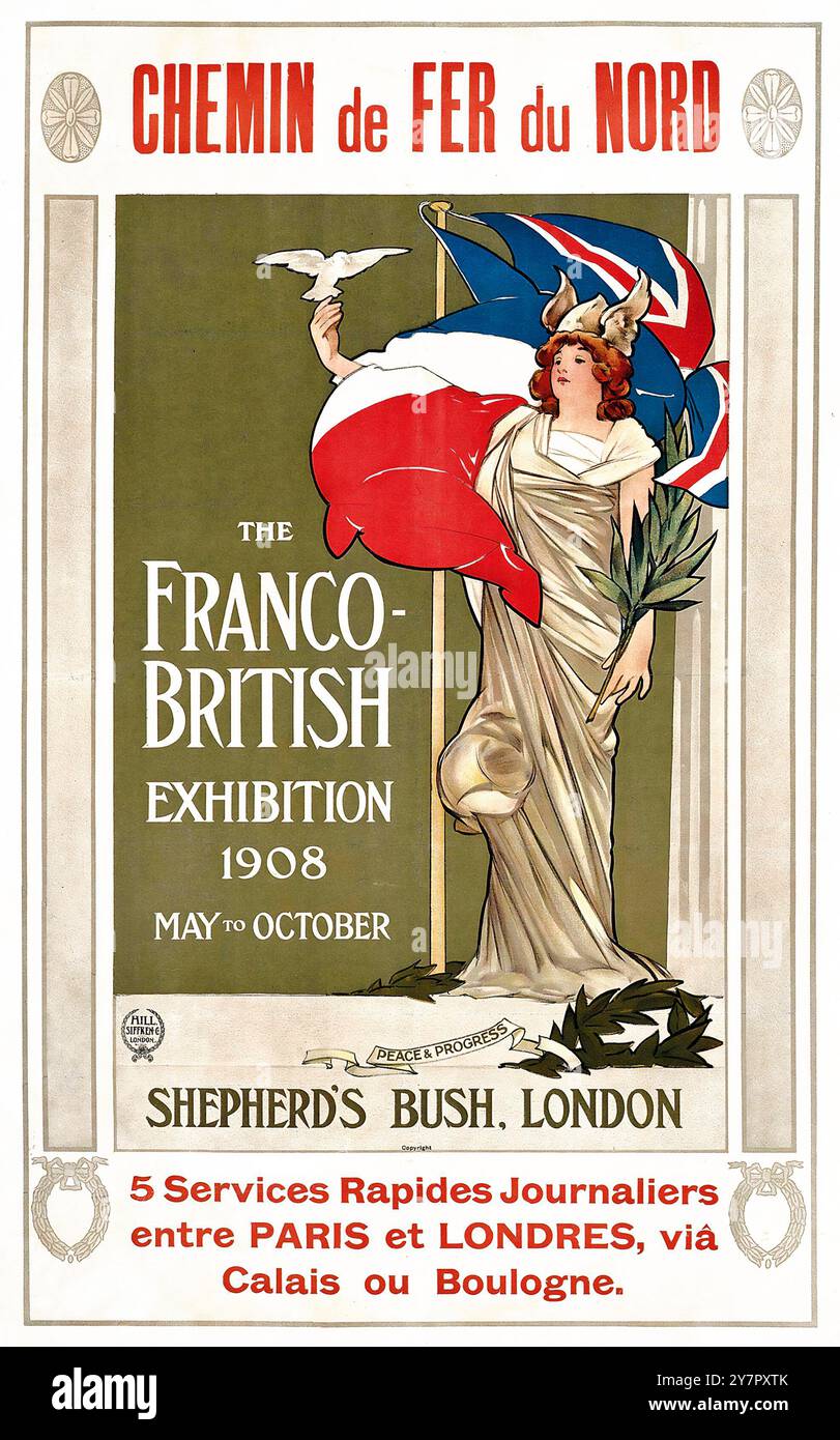 Anonymous artist - THE FRANCO-BRITISH EXHIBITION 1908 - Shepherds Bush ...