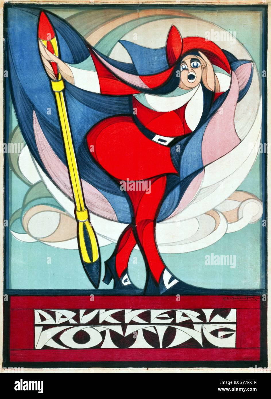 Dutch Advertising Poster for a print company (c.1917). Poster ...