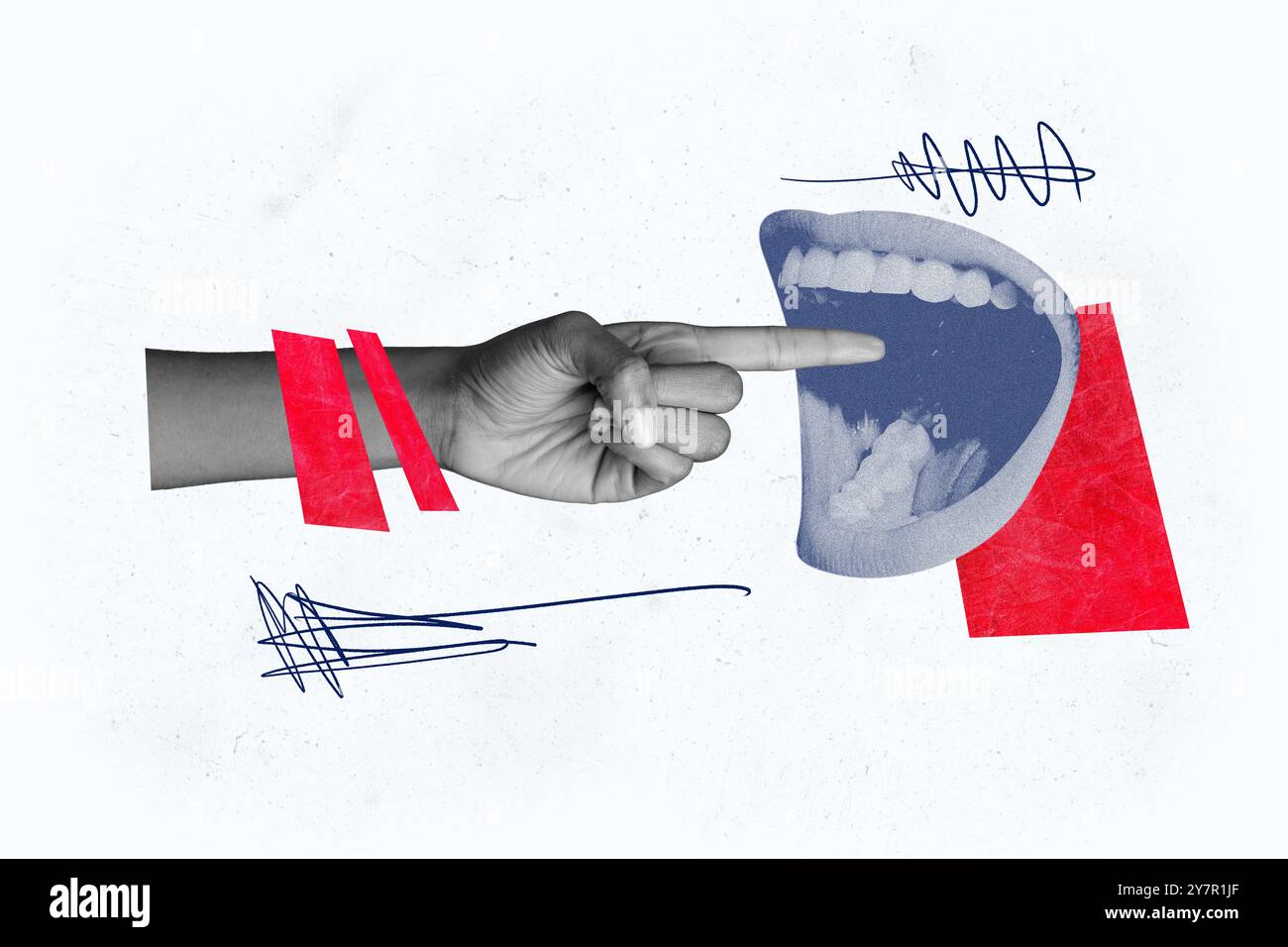 Composite trend artwork sketch image photo collage of abstract ...