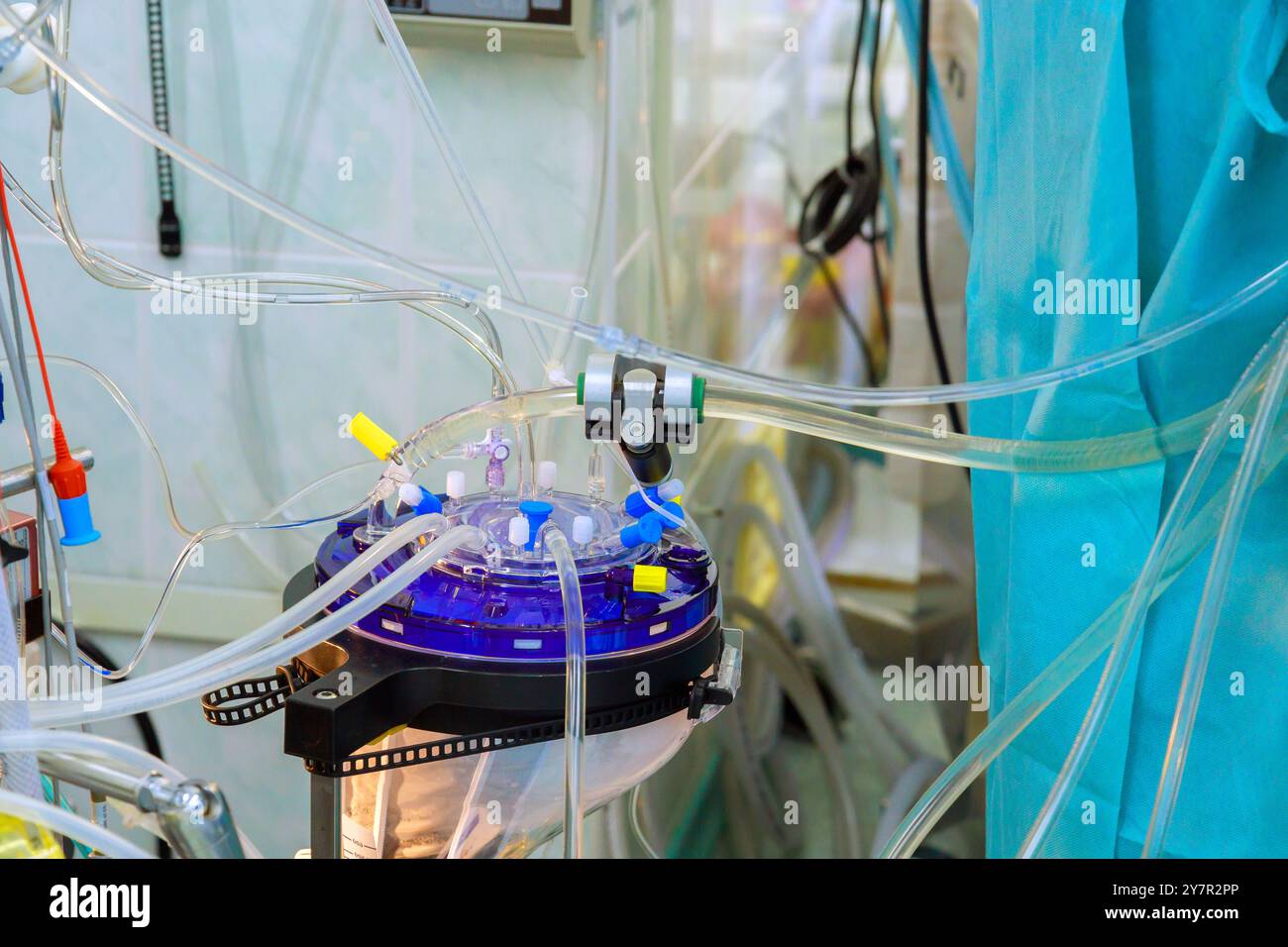 In an intensive care unit, artificial blood circulation apparatus is ...