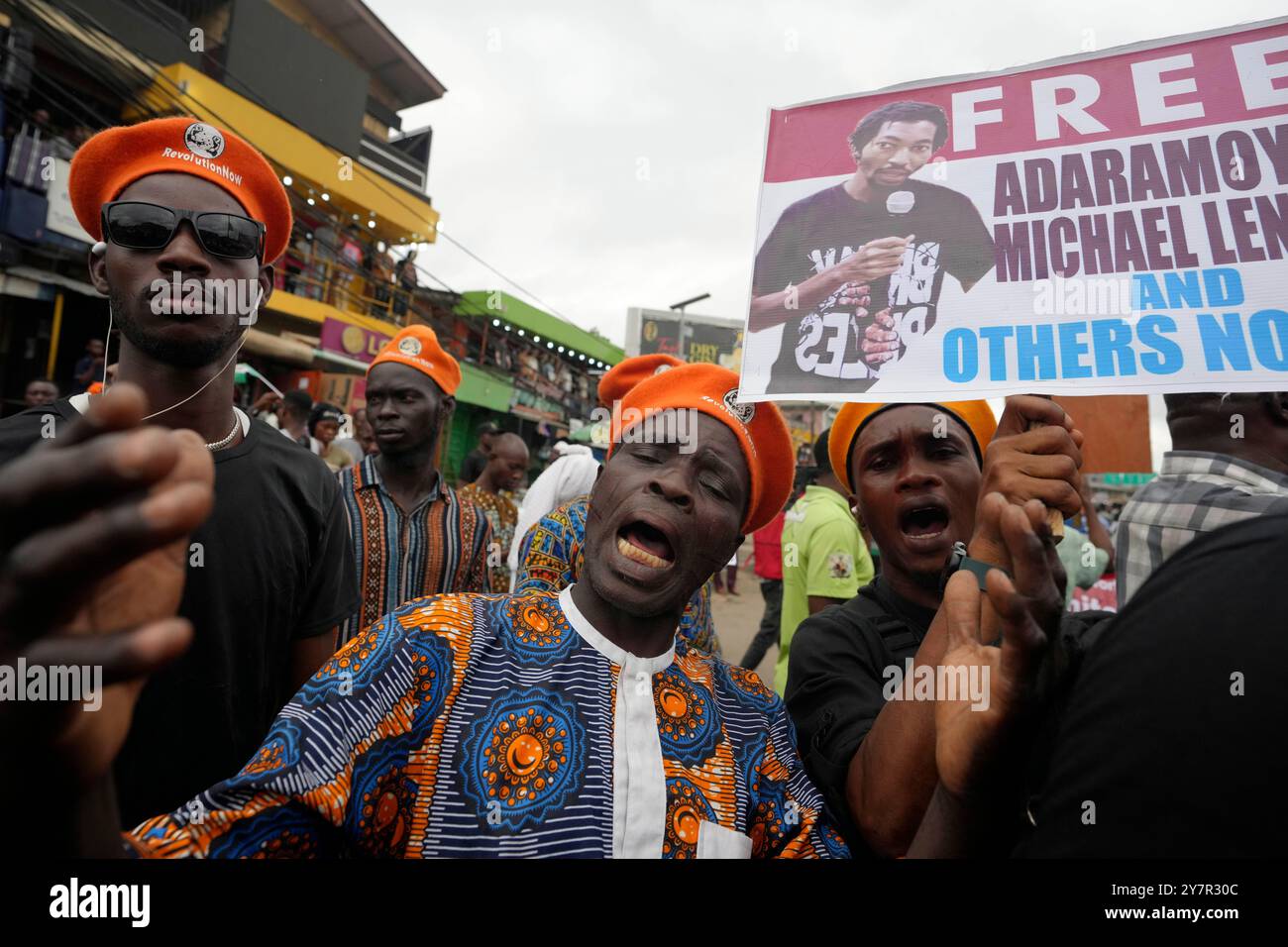 People protest against economic hardship on the occasion of Nigeria's ...
