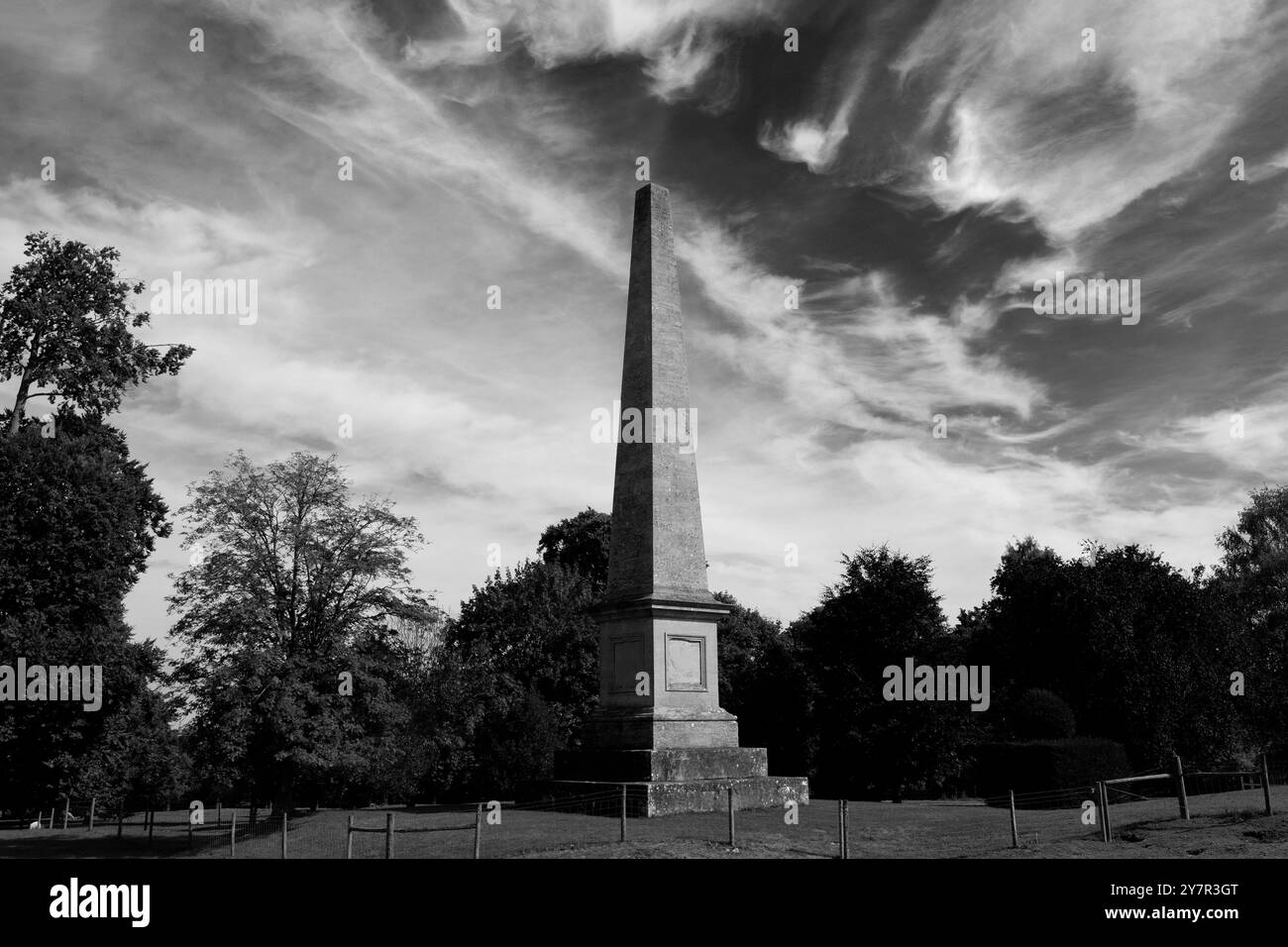 Obelisk in memory of sir isaac newton hi-res stock photography and ...
