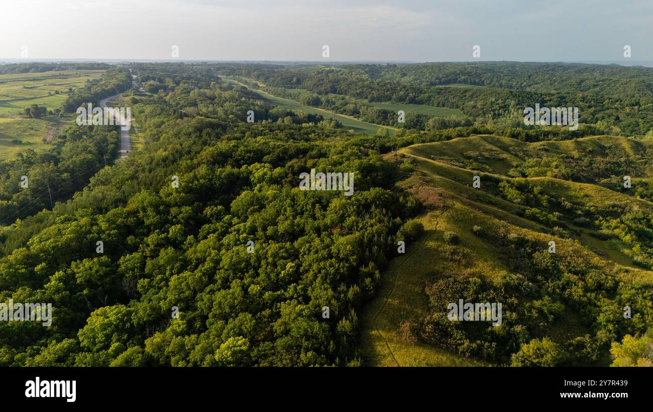 Aerial photograph of Folsum Point Preserve, a property protected by The ...
