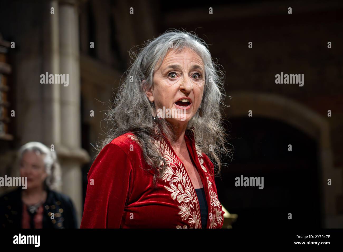 Dawn Ellis performing The Lady in the Flying Tower. Photo date: Sunday ...