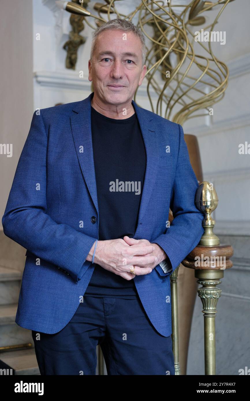 French writer Stephane Allix poses for a photo session during the ...