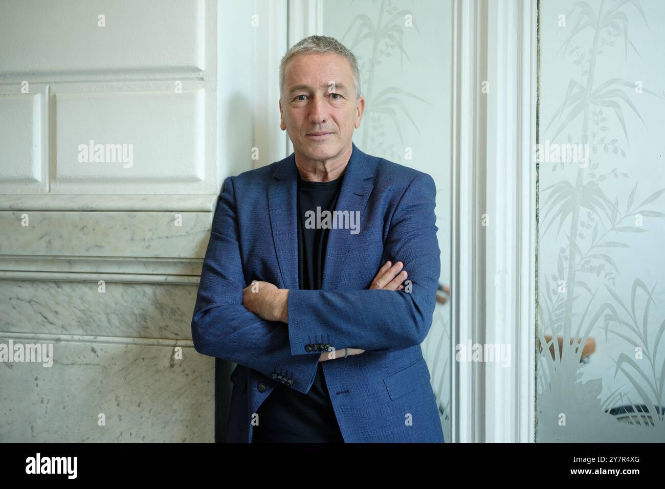 French writer Stephane Allix poses for a photo session during the ...