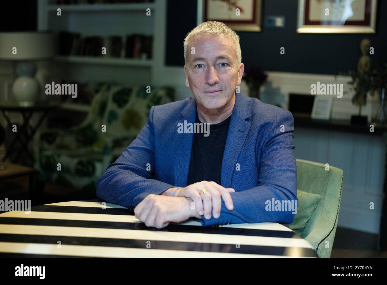 French writer Stephane Allix poses for a photo session during the ...