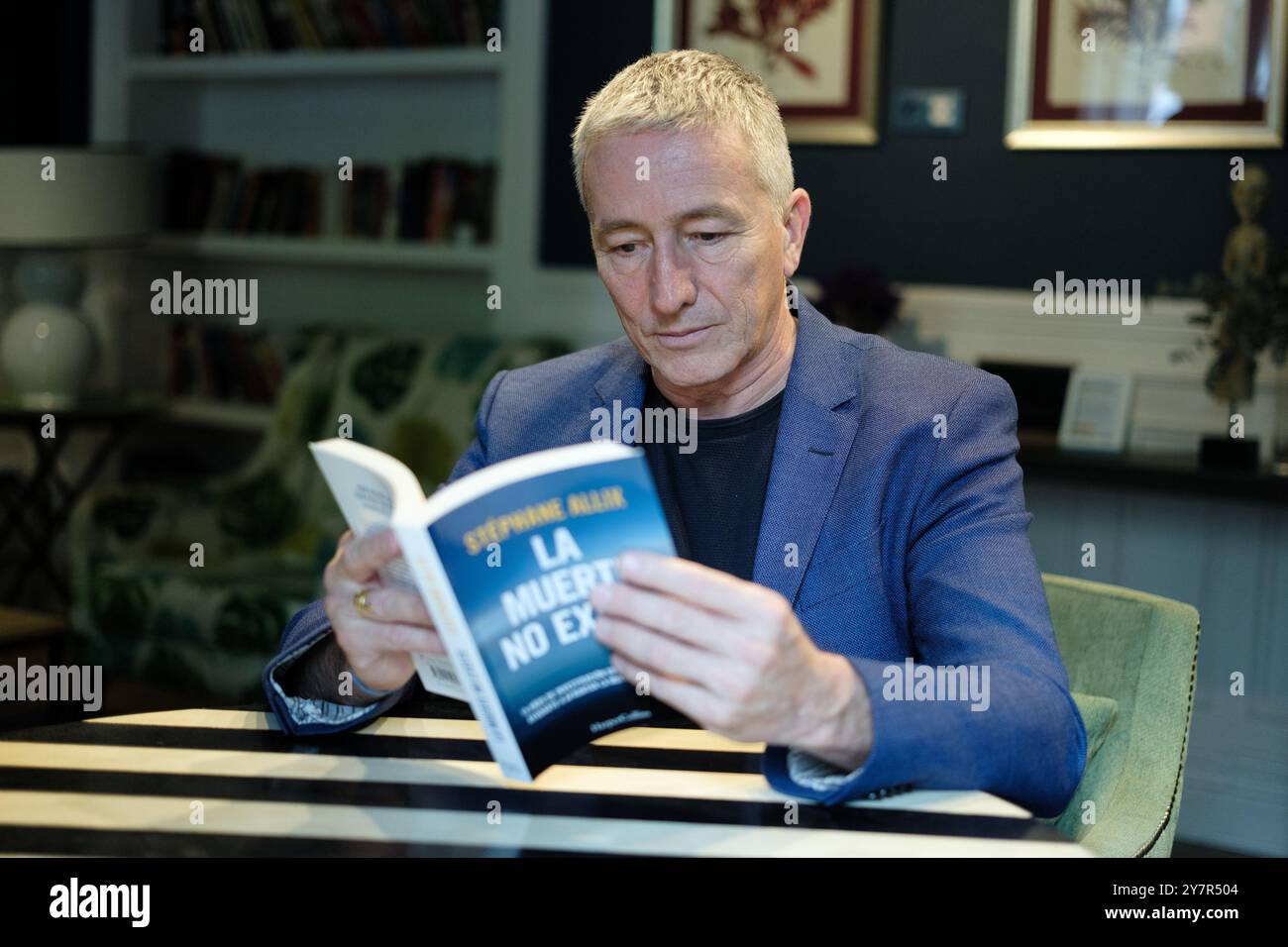 French writer Stephane Allix poses for a photo session during the ...