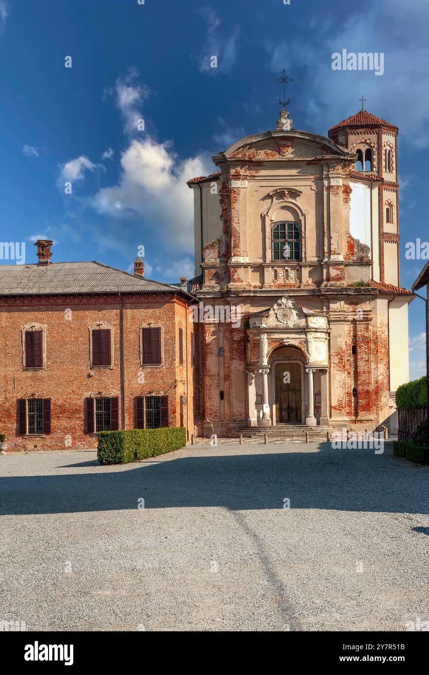 Italy Piedmont Principato di Lucedio Abbey. Church of Santa Maria Stock ...