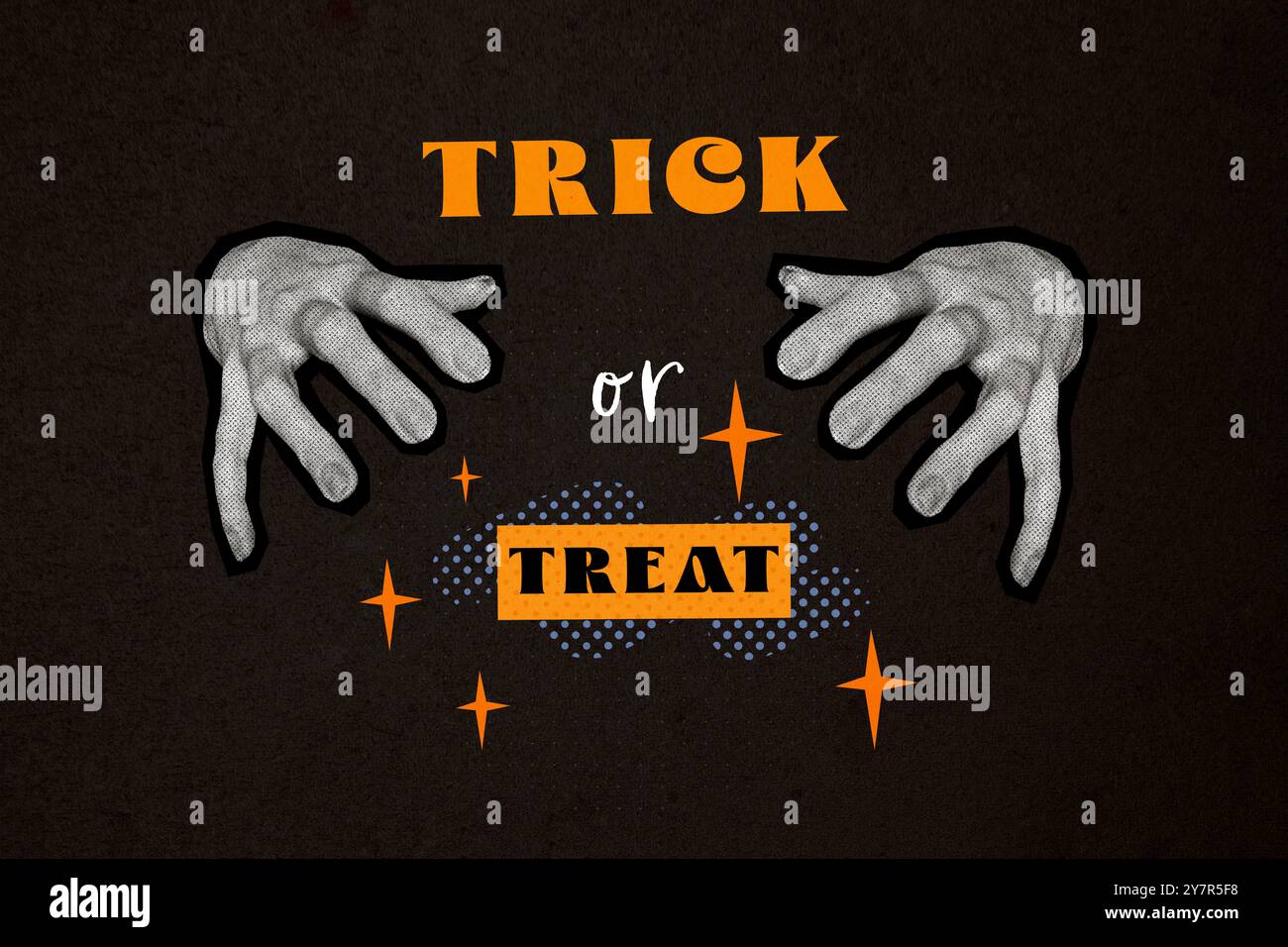 Composite trend artwork sketch photo collage of halloween autumn season ...