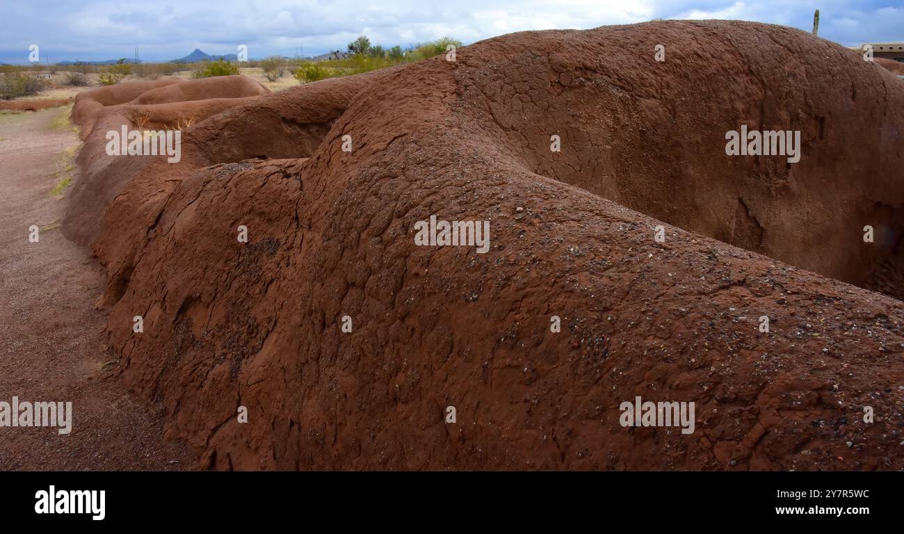 Ancient Casa Grande Ruins National Monument of the Pre-columbian ...