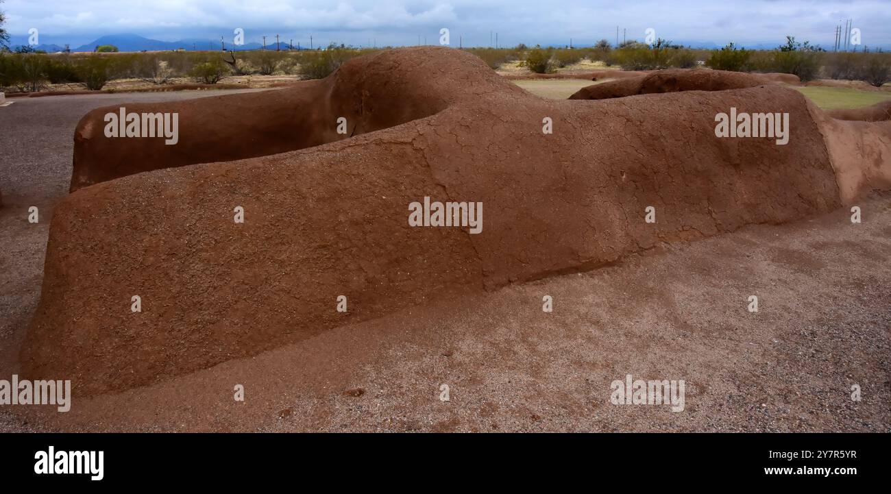 Ancient Casa Grande Ruins National Monument of the Pre-columbian ...