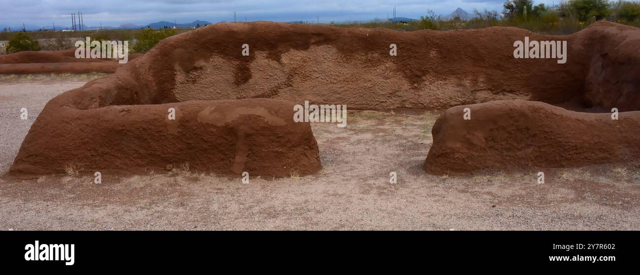 Ancient Casa Grande Ruins National Monument of the Pre-columbian ...