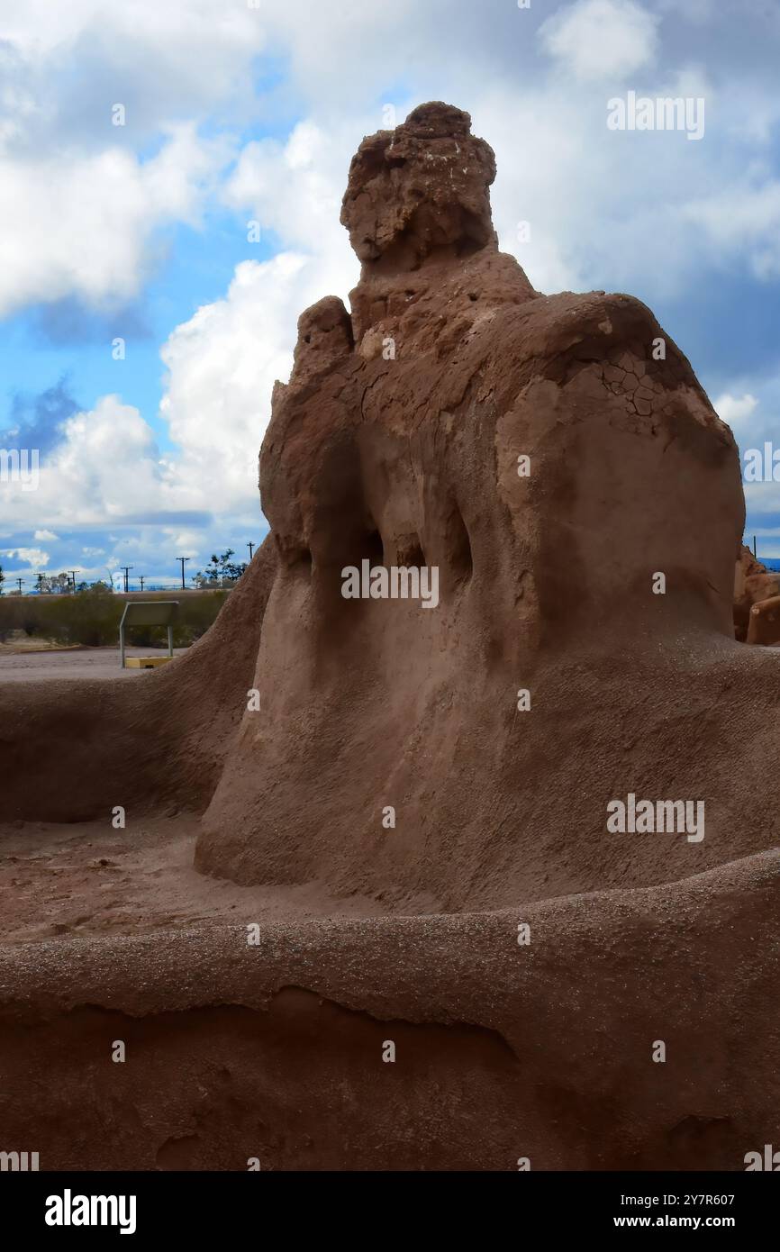 Ancient Casa Grande Ruins National Monument of the Pre-columbian ...