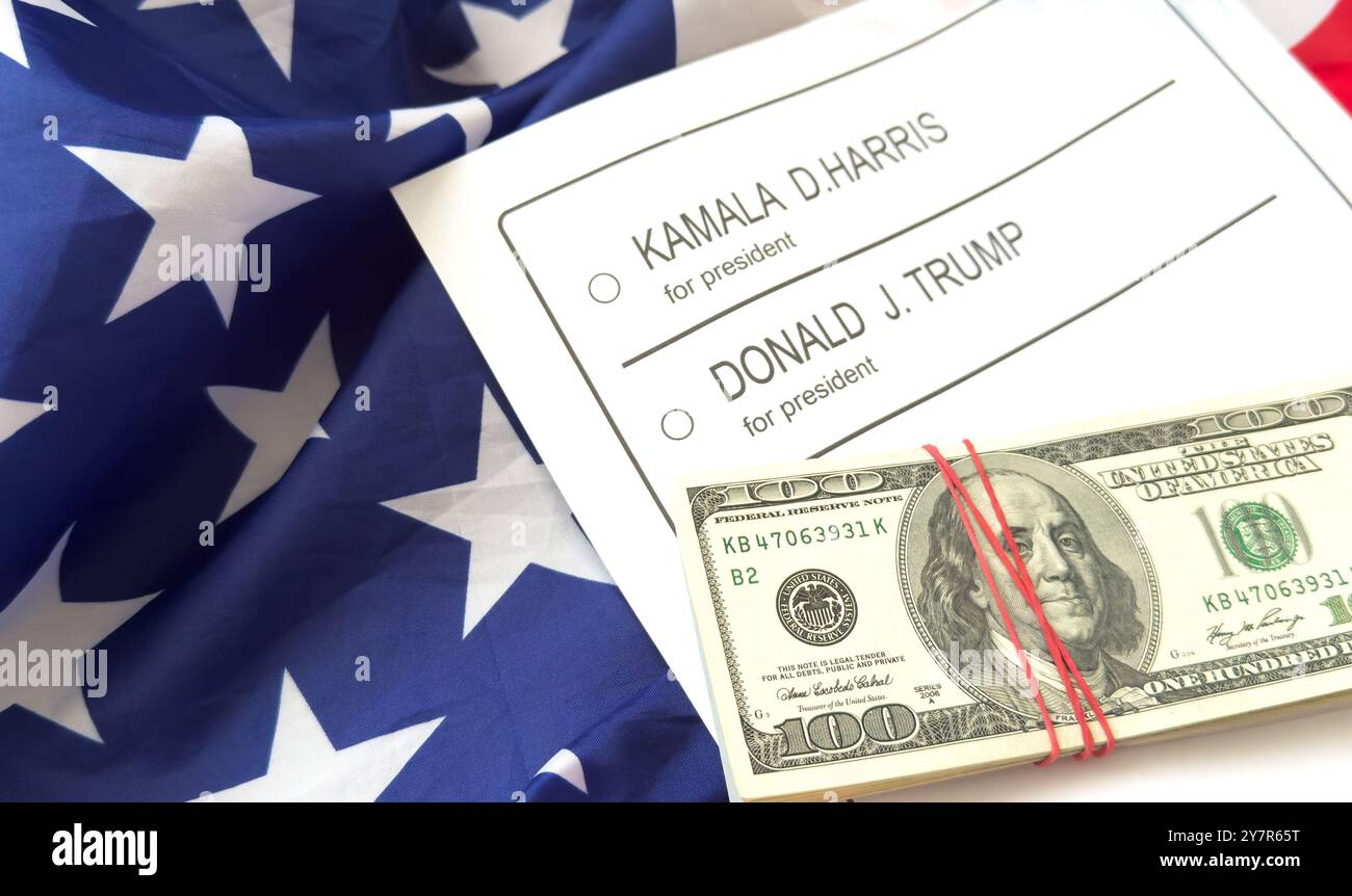 Kyiv, Ukraine, September 19, 2024 usa presidential sample ballot Stock ...