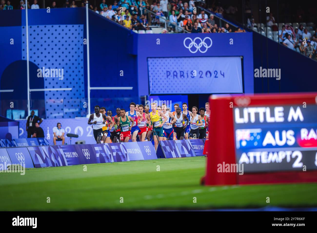 The 5000 meters final at the paris 2024 olympic games hi-res stock ...
