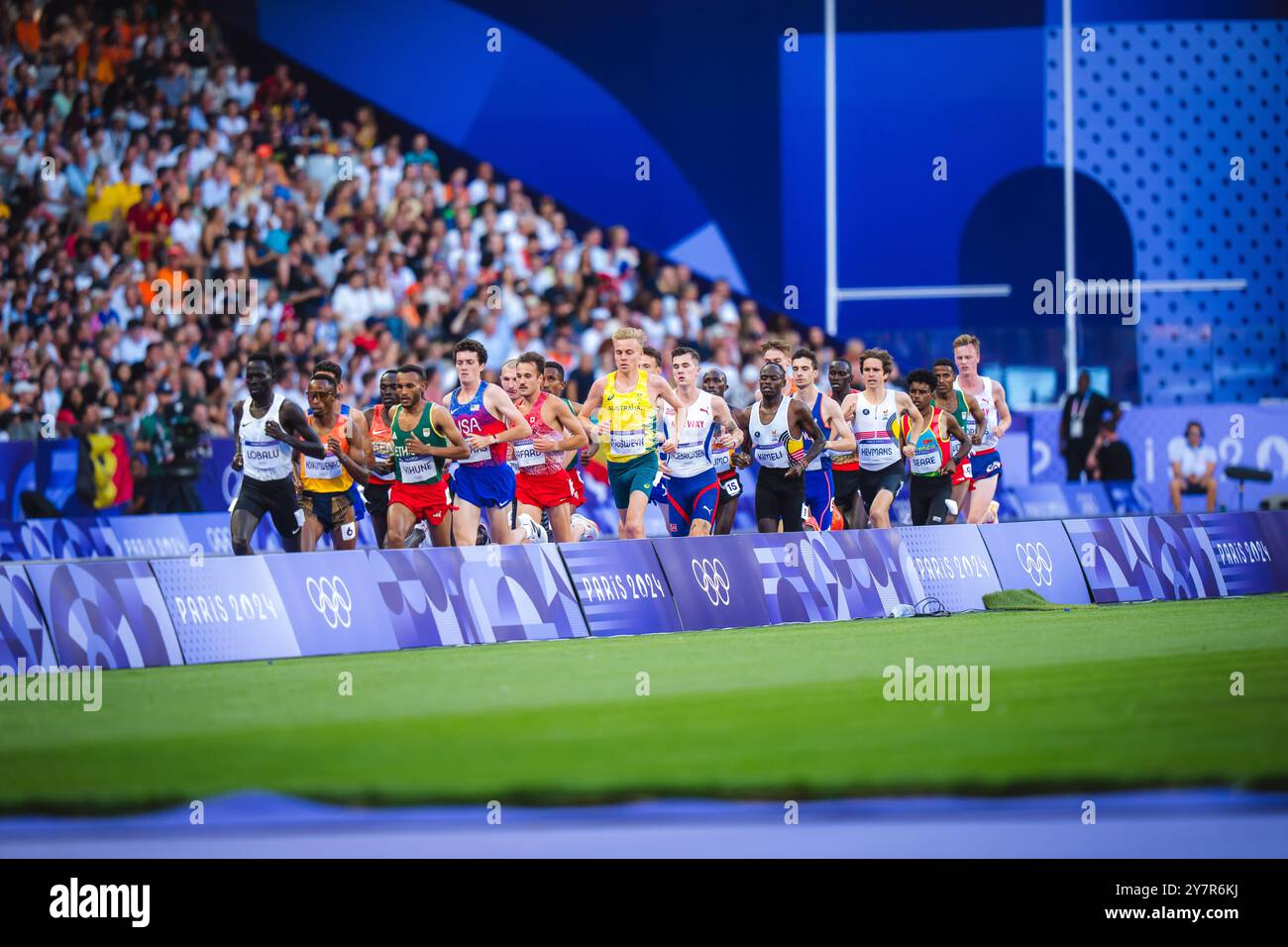 The 5000 meters final at the paris 2024 olympic games hi-res stock ...