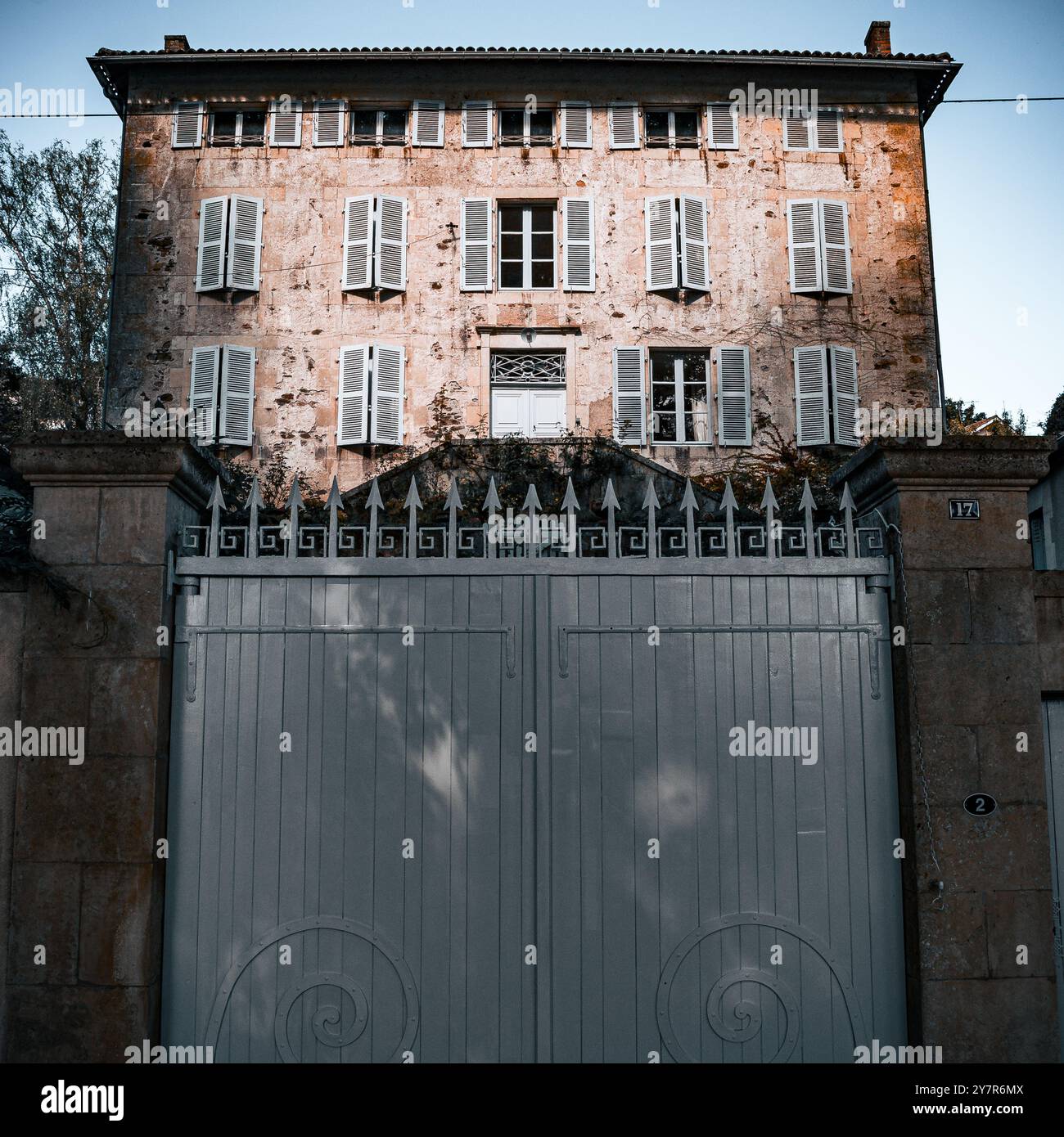 Strong enclosed building Stock Photo - Alamy