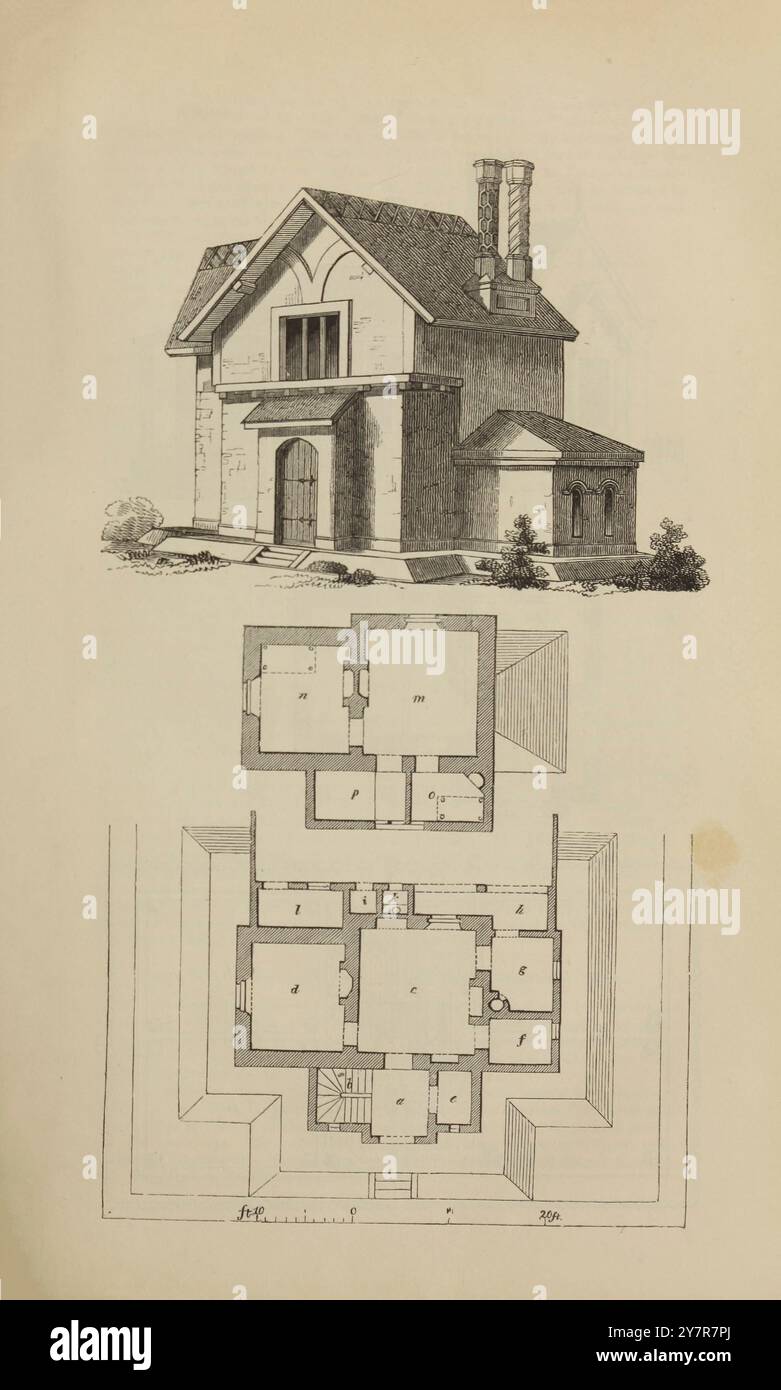 19th-century cottage dwellings in various styles, for labourers and ...