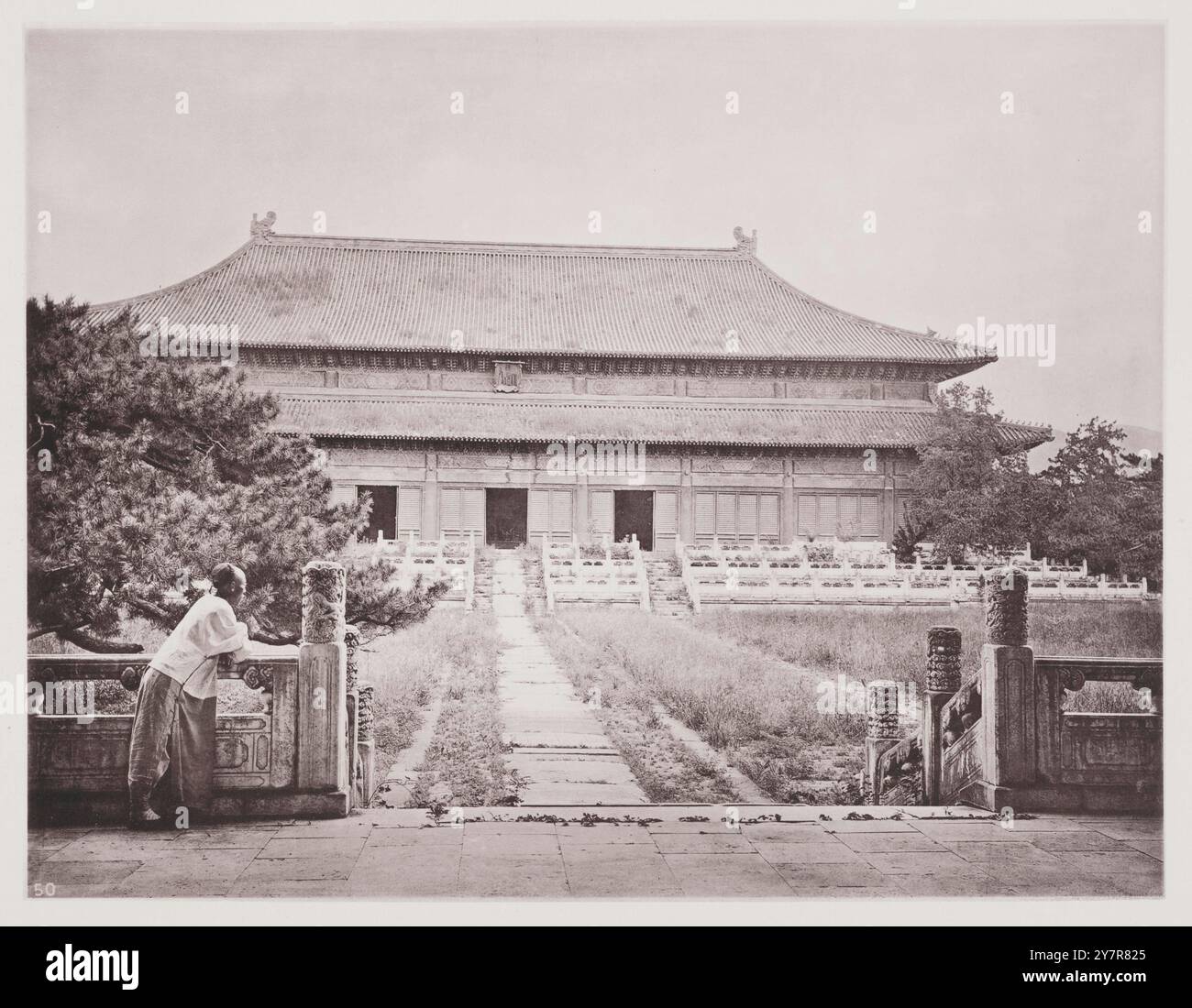 Vintage photo of the Great Sacrificial Hall at the Tomb of the Yongle ...