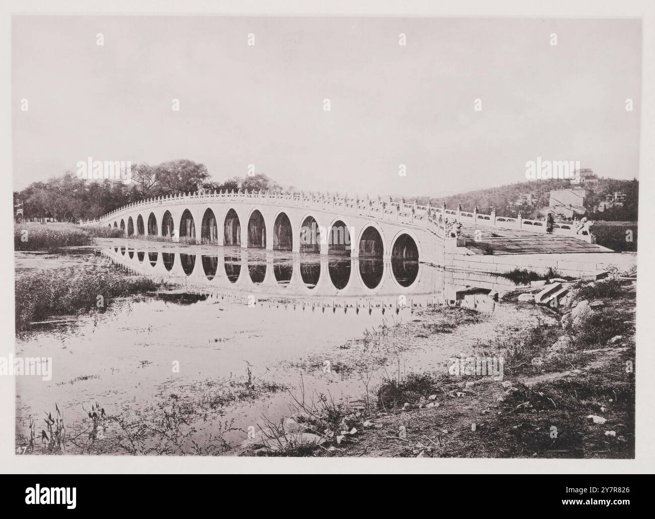 Vintage view of the Imperial Summer Palace, Yuen-Ming-Yuen. Peking The ...