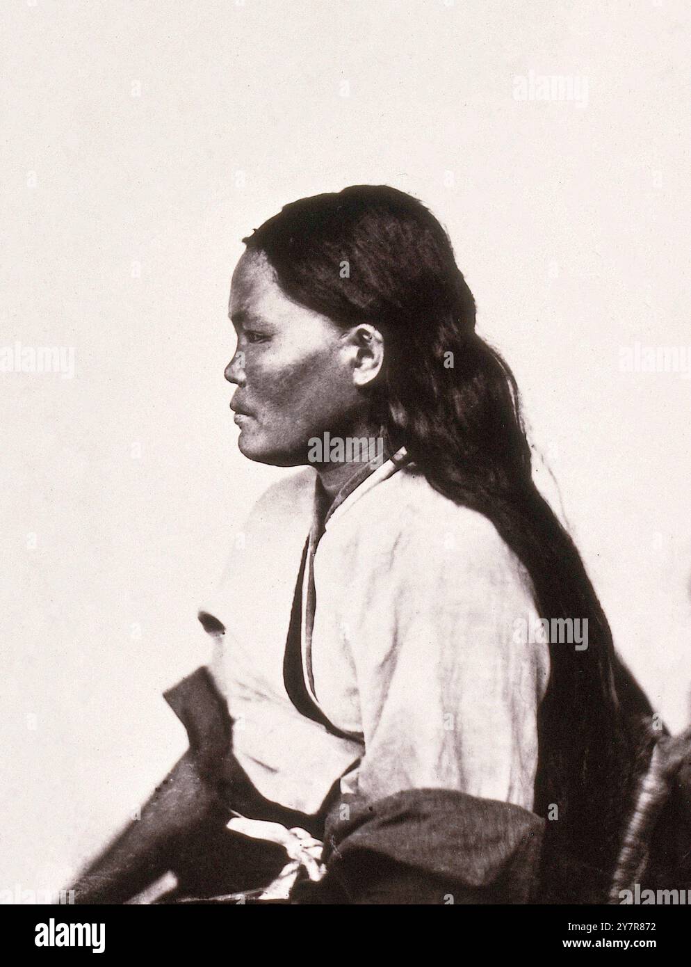 Vintage photograph of Pepohoan female, Baksa, age 30 years. Formosa ...
