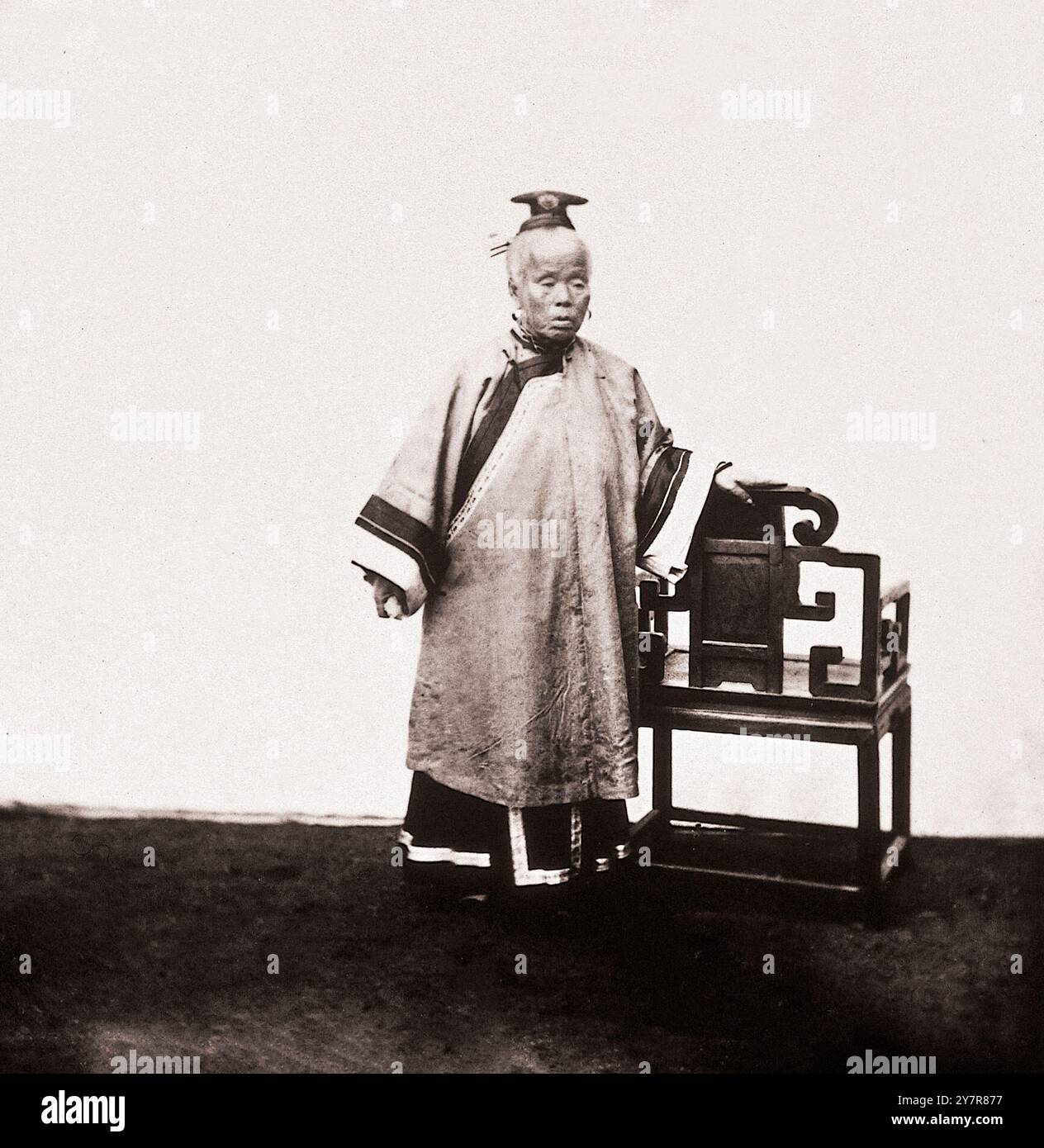 Vintage photograph of Peking lady. North Zhili (Pei-chih-li or Peking ...