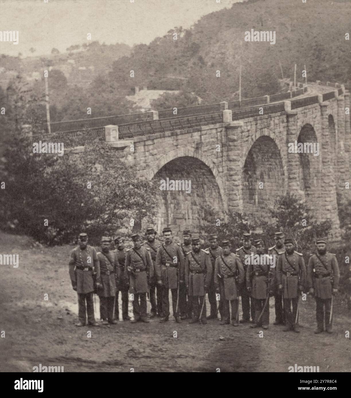 Union soldiers of Cook's Battery, all with swords, at the Baltimore ...