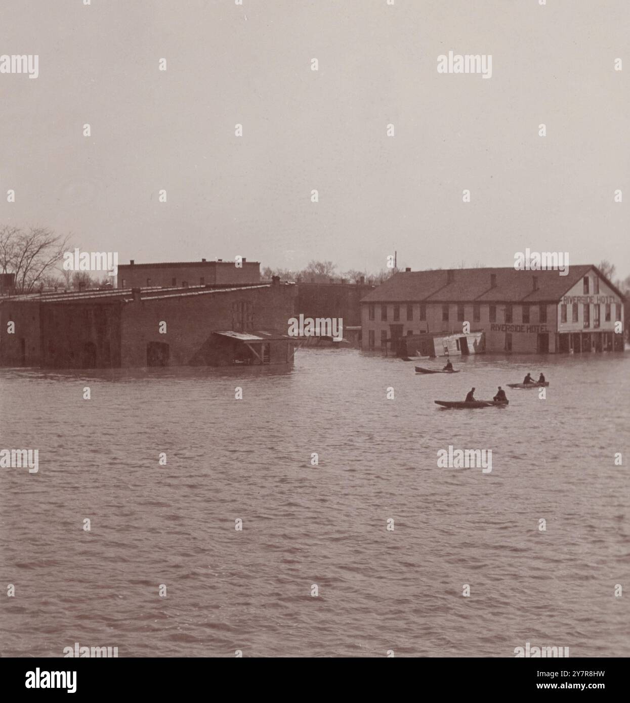 Vintage photograph of Riverside Hotel in Uniontown, Kentucky. Ohio ...