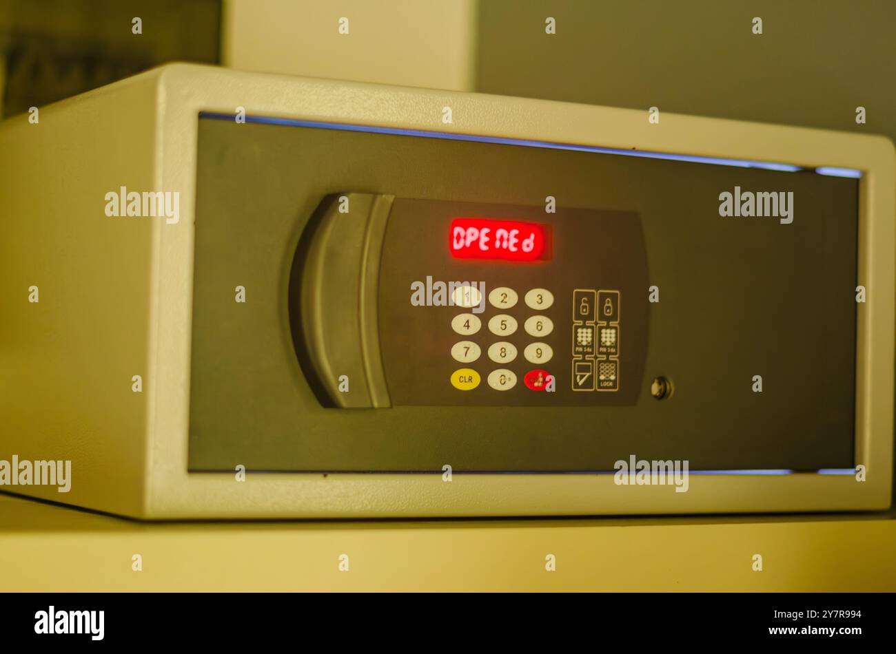 Safe box door close up with code lock. High quality photo Stock Photo ...