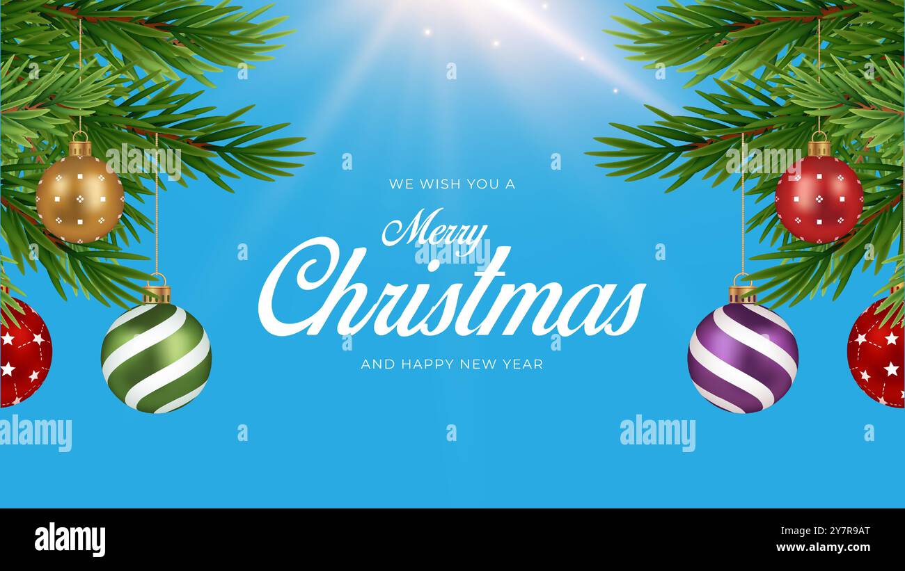 Christmas greetings vector background design. Christmas greeting text ...