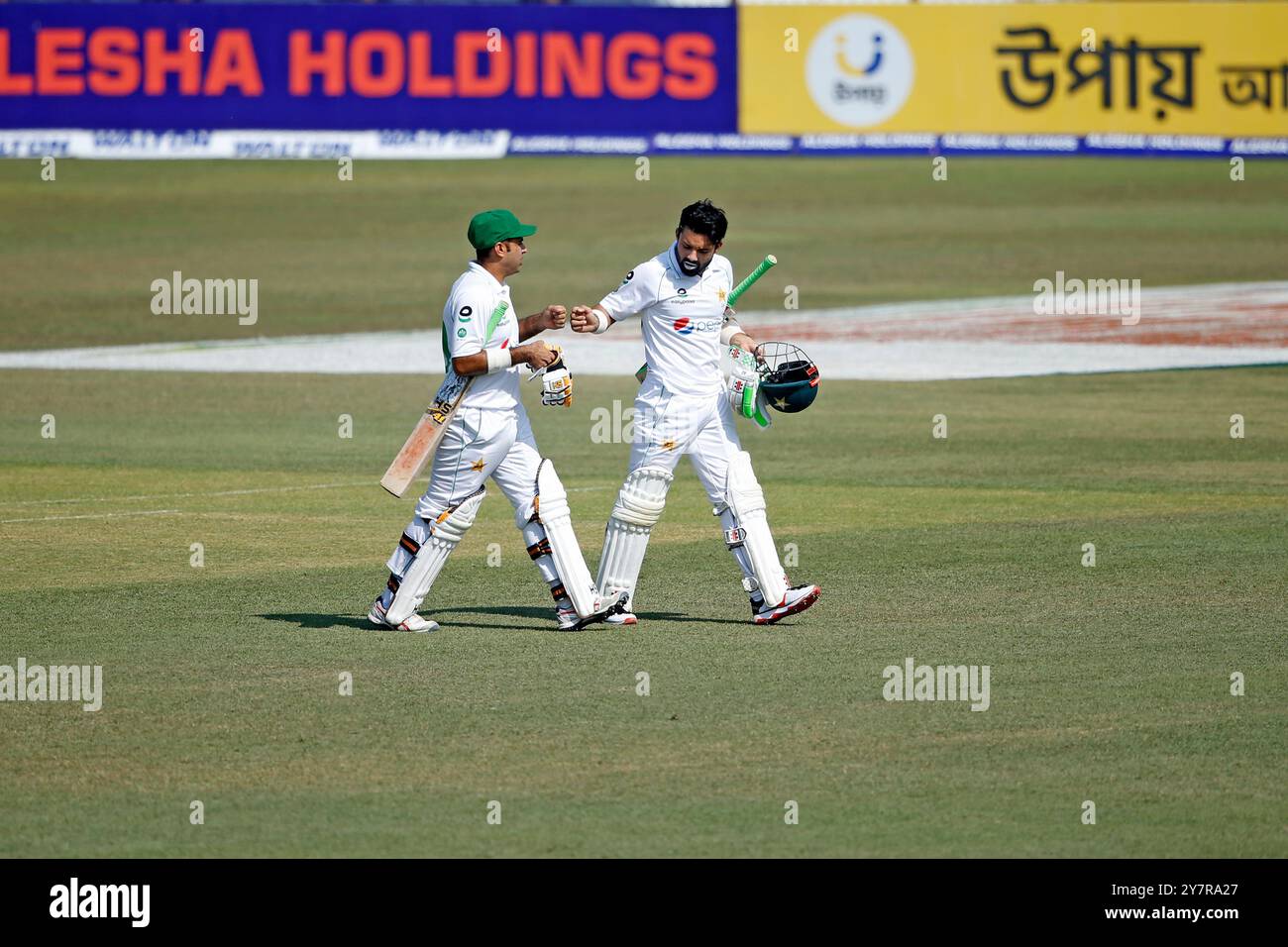 Bangladesh and Pakistan first Test match day three at the Zahur Ahmed ...